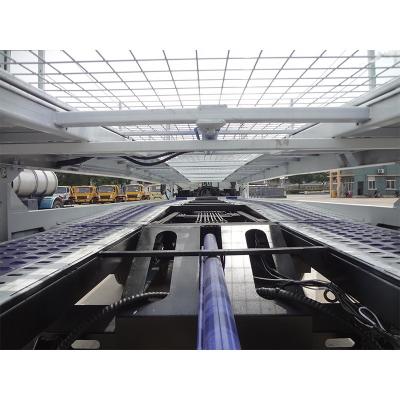 Cina 6 Capacità del veicolo veicolo trasportatore di veicoli rimorchio trasportatore di veicoli sollevamento idraulico doppio ponte auto trasporto camion rimorchio in vendita