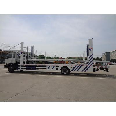 Cina 6 Capacità del veicolo veicolo trasportatore di veicoli rimorchio trasportatore di veicoli sollevamento idraulico doppio ponte auto trasporto camion rimorchio in vendita