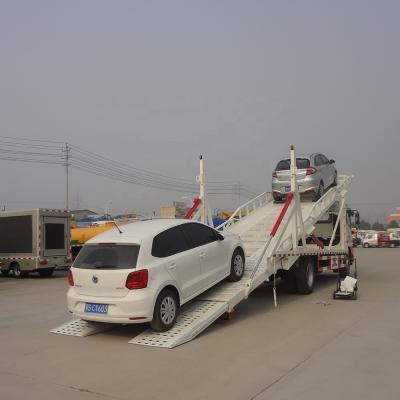 Cina 6 Capacità della vettura Veicolo Veicolo trasportatore rimorchio trasportatore rimorchio idraulico sollevamento a doppio ponte rimorchio di trasporto auto in vendita