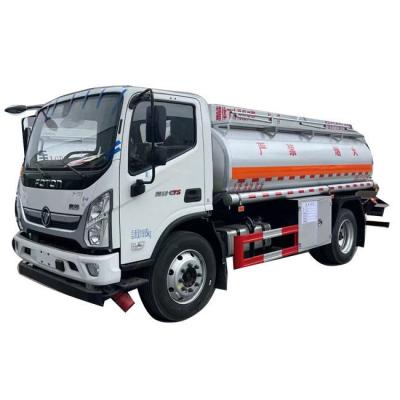 China Customized FOTON 4X2 Fuel Tanker Truck for Petrol With Single Oil Pump and Digital Refueling Dispenser for sale