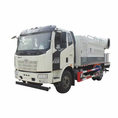 China FAW   4*2 12000-14000 Liters Water Truck  tank  Truck  With Fog Cannon for sale