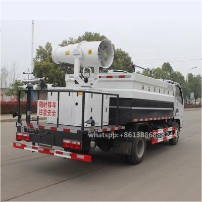 Cina Autobotte Dongfeng a fila singola da 5 Cbm con cannone nebulizzatore 	Autobotte per acqua  Ruota idraulica in vendita