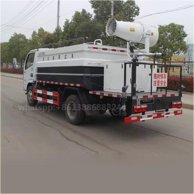 Cina Autobotte Dongfeng a fila singola da 5 Cbm con cannone nebulizzatore 	Autobotte per acqua  Ruota idraulica in vendita
