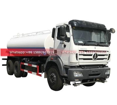 Cina Autocisterna Beiben 6x4 con guida a destra (RHD) 18m3, camion per irrorazione acqua, buon prezzo in vendita in vendita
