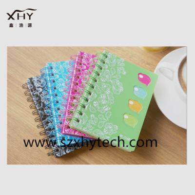 China printed cover spiral paper notebook for sale