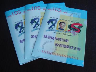 China Fancy plastic file folder with CMYK printing for sale