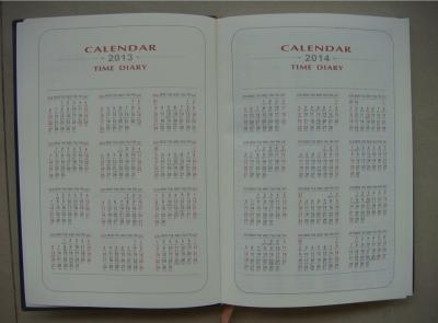 China A5 diary with month calendar printing for sale