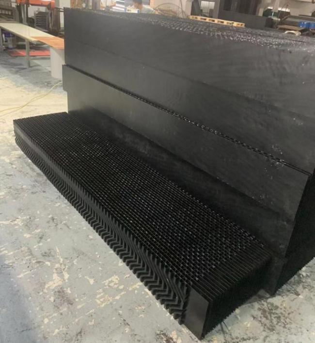 Black Honeycomb Cellular PVC Drift Eliminator Cooling Tower Components 6
