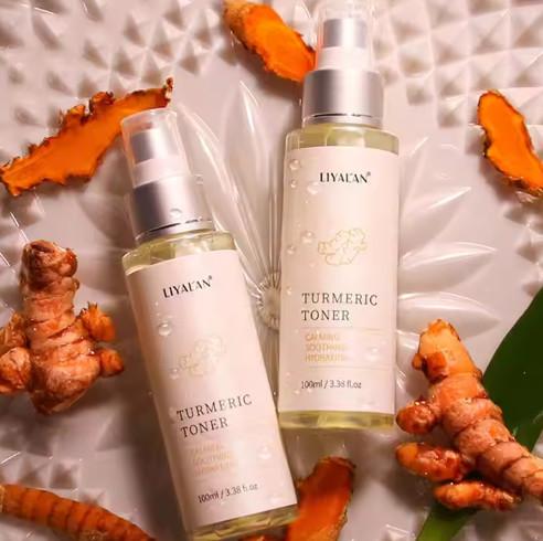 Quality Private Label Face Mist Spray OEM Cosmetic Vitamin C Turmeric Skin Toner for sale