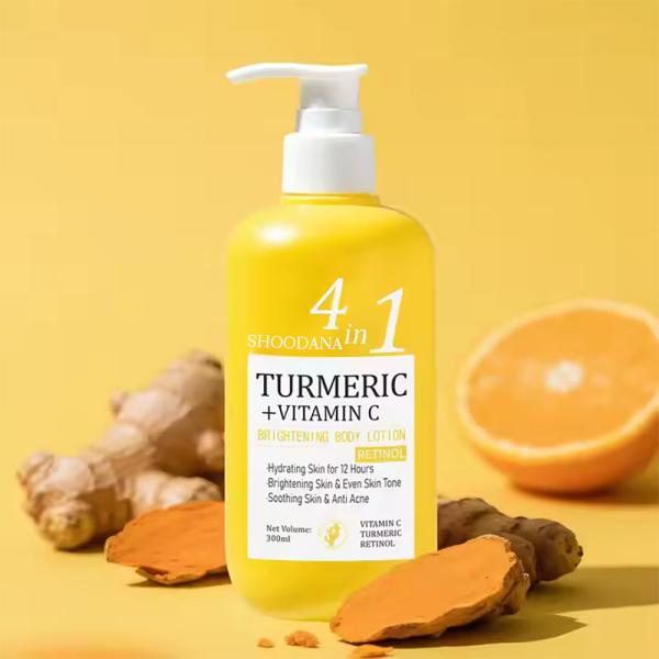 Quality Turmeric VC Whitening OEM Body Lotion Anti Acne Hydrating Customized Logo for sale