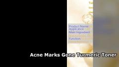 Turmeric Toner Fades Acne Marks Hydrates Skin