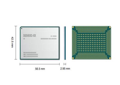 China 5G NR Smart Module SG560D LTE Cat 18 Smart Module Support Wi-Fi 6E & BT Function for sale