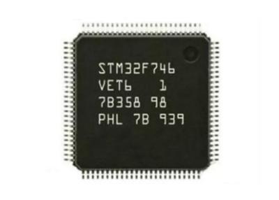 512KB FLASH Microcontrollers IC STM32F746VET6 216MHz Arm Cortex M7 MCU 100LQFP