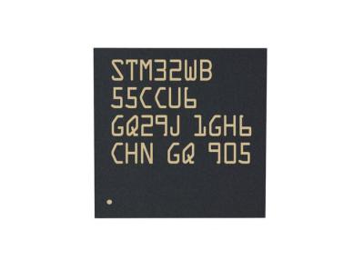 China STM32WB55CCU6 32 megaciclos 256 microcontrolador expuesto MCU del cojín de los kilobytes 48-UFQFN for sale