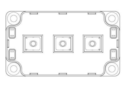 中国 1 Pair Series Connection MSCDC450A70AG 450A SiC Diode Phase Leg Power Module 700V 販売のため