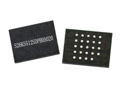 China 512Mbit Memory IC S26KS512SDPBHA020 NOR Flash Memory Chip 24-FBGA 166MHz Parallel for sale