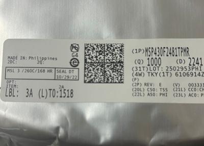 China Mixed Signal Microcontroller Integrated Circuit MSP430F2481TPMR 64-LQFP 16MHz for sale