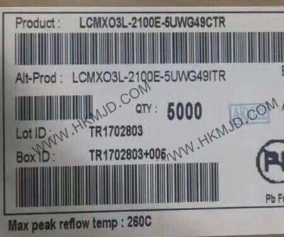 Πλαίσιο Προγραμματισμού Πύλης LCMXO3L-2100E-5UWG49ITR Υψηλής Απόδοσης 400MHz MachXO3 FPGA Chip 49-UFBGA