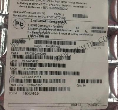 Κίνα Field Programmable Gate Array EP3C25Q240C8N
 FPGA Chip 315MHz 1539LAB Cyclone III Programmable Logic Ics προς πώληση