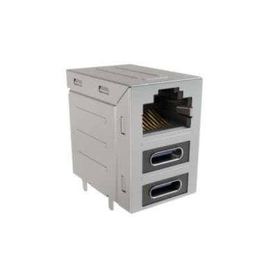 China RJE36188310CH Connectors Combinational Connector 8POS Modular Jack Combo Connector for sale