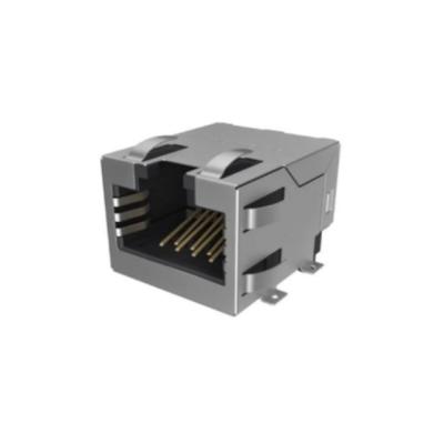 China RJE3B1881402N Connectors 8P8C CAT6 Single Port Modular Jack Connectors 8Position for sale