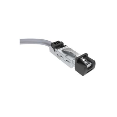 China DRPC115009010 Connectors Cable Assembly 60V Straight Industrial RJ45 Plug To Pigtail for sale