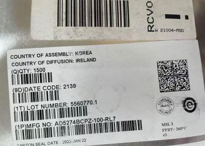 China AD5274BCPZ-100 Integrated Circuit Chip I2C Interface And 50-TP Memory Digital Rheostat for sale