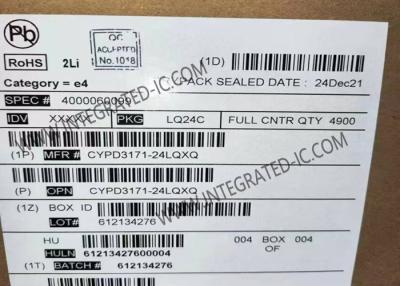 China CYPD3171-24LQXQ Integrated Circuit Chip EZ-PDTM CCG3PA USB Type-C Port Controller Te koop