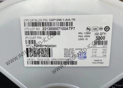 China CAP1296-1-AIA-TR Sensor IC 6-Channel Capacitive Touch Sensor DFN-10 for sale
