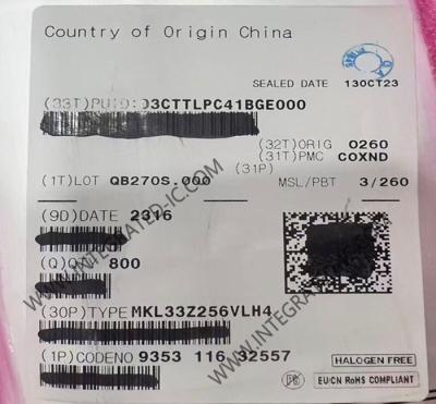 China MKL33Z256VLH4 Microcontroller MCU Kinetis KL3 Microcontroller 32-Bit Single-Core MCU for sale
