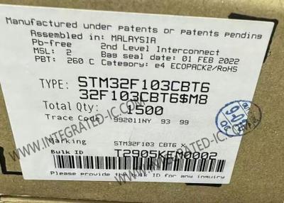 China STM32F103CBT6 Microcontrolador MCU 32-bit Single-Core 72MHz ARM Cortex-M3 MCU à venda