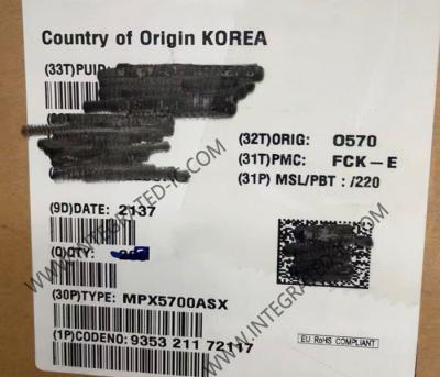 China MPX5700ASX Sensor IC Pressure Sensor 15kPa To 700kPa Piezoresistive Transducer for sale