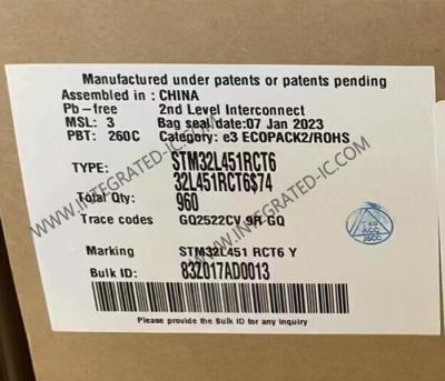 China STM32L451RCT6 Microcontroller MCU 32Bit Single Core Microcontrollers 80MHz Embedded MCU for sale