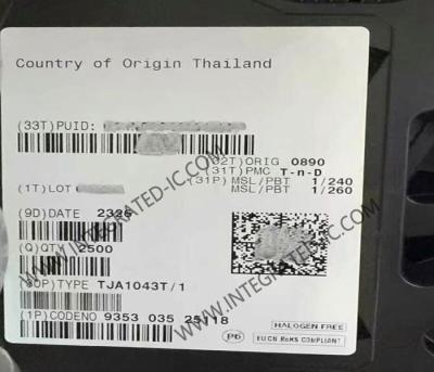 China TJA1043T Integrated Circuit Chip High-Speed CAN Transceiver met standby en slaapmodus Te koop