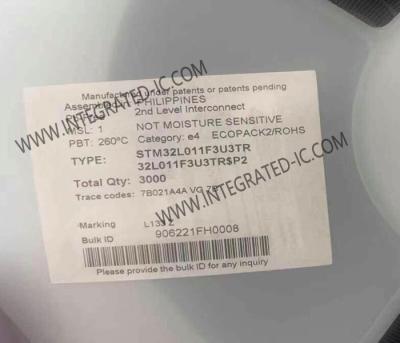 China STM32L011F3U3TR 32-bits Single-Core 32MHz ARM Cortex-M0+ Microcontroller IC Te koop