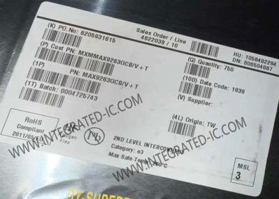 China MAX9263GCB Integrated Circuit Chip 2.5Gbps Gigabit Multimedia Serial Link Serializers for sale