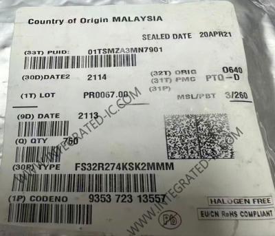 China O FLASH 257-LFBGA de FS32R274KSK2MMM 240MHz 2MB encaixou microcontroladores IC à venda