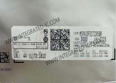 China MSP430F5172IRSBR Microcontrolador MCU 16Bit MCU 25MHz Microcontroladores de sinal misto à venda