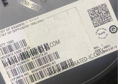 China AD8422BRMZ Integrated Circuit Chip Rail To Rail Instrumentation Amplifiers MSOP8 for sale