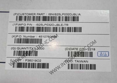 China IS25LP032D-JBLE-TR Memory IC Chip 32Mbit Serial NOR Flash SOIC8 Non-Volatile Memory IC for sale