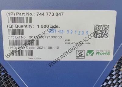 China 744773047 Integrated Circuit Chip 4.7µH Power Inductors 1.82A Wirewound Inductor for sale