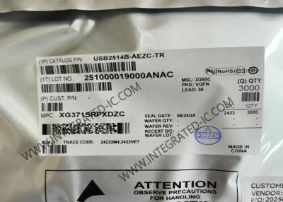 China USB2514B-AEZC-TR Integrated Circuit Chip 4 Port USB 2.0 Hi-Speed Hub Controller VQFN36 for sale