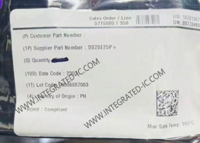 China DS28E25P Memory IC Chip DeepCover Secure Authenticator With 1-Wire SHA-256 And 4Kb User EEPROM for sale