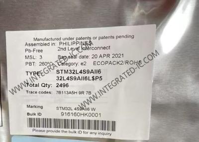 China Microplaqueta instantânea do microcontrolador MCU 2MB IC do BRAÇO Cortex-M4 STM32L4S9AII6 169UFBGA 32Bit à venda