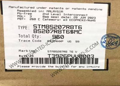 China STM8S207R8T6 Mikrocontroller MCU 8-Bit 24MHz Mikrocontroller mit integriertem EEPROM zu verkaufen