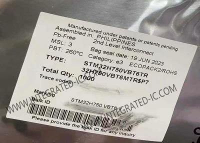 China STM32H750VBT6TR Microcontrolador MCU Microcontroladores de 32 bits 480MHz STM32H7 Serie MCU en venta