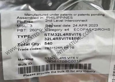 China Microcontrolador STM32L4R5VIT6 MCU de ultra bajo consumo, chip de microcontrolador 100LQFP en venta