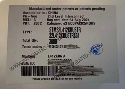 China Microcontrolador STM32L412KBU6TR MCU de alto rendimiento, MCU ARM Cortex-M4 de 32 bits a 80 MHz en venta