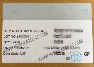 Cina RTL8211E-VB-CG Ethernet IC integrato 10/100/1000M Ethernet Transceiver QFN48 in vendita