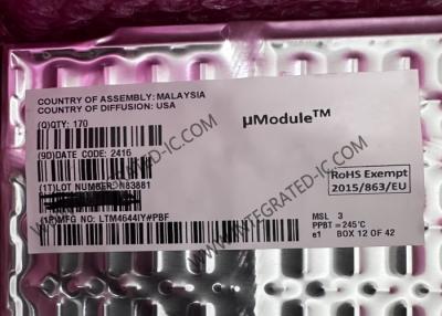 Китай LTM4644IY Чип интегральной схемы 4A Конфигурируемый Quad DC/DC μModule регулятор продается